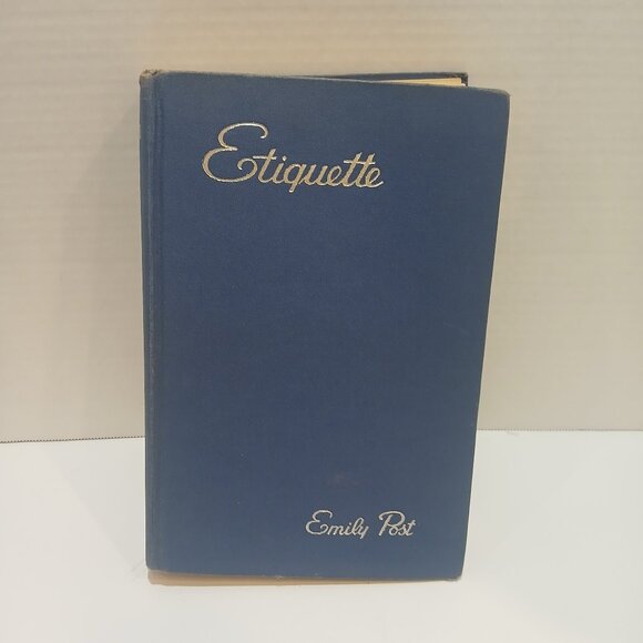 Accents | Vintage Emily Post Etiquette Hardcover Book Circa 195 | Poshmark